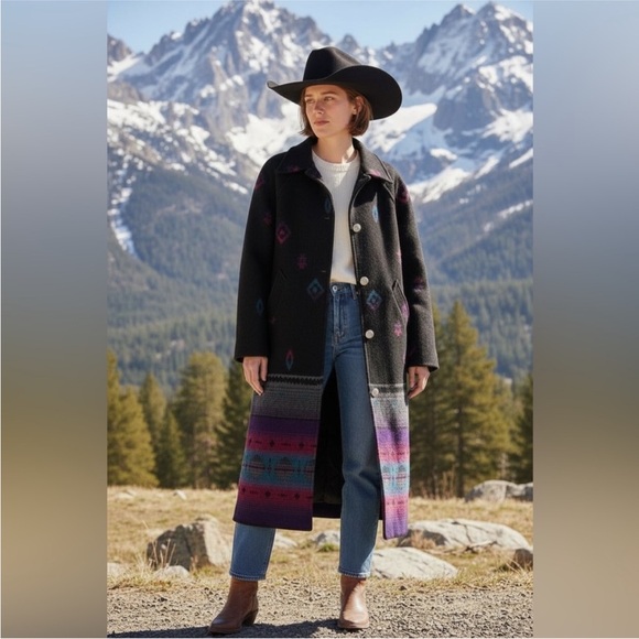 Wooded River | Jackets & Coats | Vintage Wooded River Wool Blend Long ...